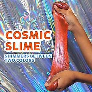 Elmer's Gue Premade Slime, Cosmic Shimmer Glitter Slime, Variety Pack, 3 Count