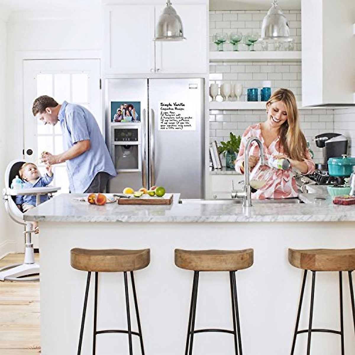 Printable Magnet Sheets, 8.5 X 11 Inches, White Design & Print, Magnetic Sheets for Inkjet Printers 25 Sheets - 15 Mil Thick!