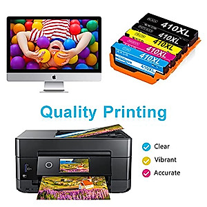 OINKWERE Remanufactured 410XL Ink Cartridges Replacement for Epson 410 XL T410XL to use with Epson Printers Expression XP-7100 XP-830 XP-640 XP-630 XP-635 XP-530 (5-Pack)