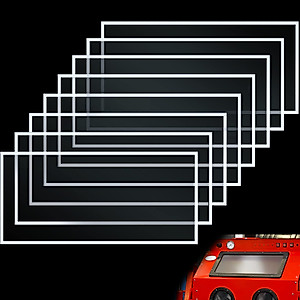 6 Pcs Abrasive Blasting Cabinet Lens Cover Polyester Film Sandblast Cabinet Inner Lens Protector Adhesive Standard Sand Blast Film for Sandblast Cabinet Replacement, 23 x 11 Inch