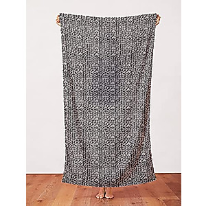 PBS Fabrics Abstract Collage by Ampersand, Quilter's Cotton by The Yard, Stripe, Black/White