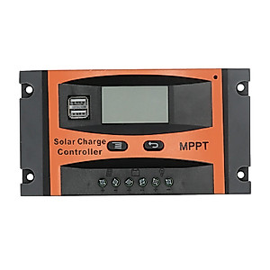 Solar Panel Battery Regulator, Solar Controller, Solar Intelligent Regulator Panel Battery Photovoltaic, Renewable Energy Controllers (20A)