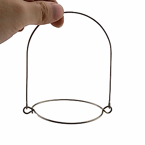 MEETOOT 8PCS Stainless Steel Glass Bottle Handle Jar Wire Hanger Stainless Steel Mason Jar Hangers and Hooks Wire Handles