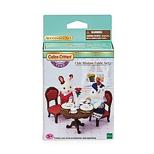 Calico Critters, Town Series, Furniture Sets, Doll House Furniture, Calico Critters Chic Dining Table Set