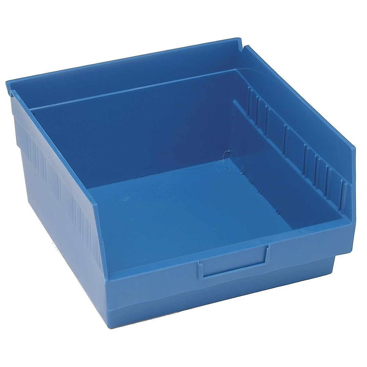 Quantum QSB809BL Store-MAX Shelf Bin, 11-5/8" Length x 11-1/8" Width x 8" Height, Blue, Pack of 8
