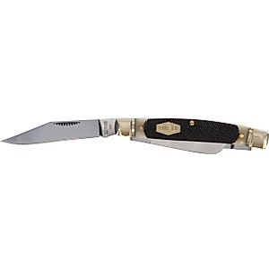 Old Timer 34OTB Genuine Bone Middleman 5.6in S.S. Traditional Folding Pocket Knife with 2.4in Clip Point and Bone Handle for Hunting, Camping, EDC, and Outdoors