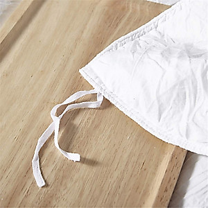 MOOWOO Ruffle Duvet Cover Set, Soft and Breathable Washed Microfiber 3pcs Bedding Set, Shabby Chic Farmhouse Duvet Cover and Pillow Shams, Zipper Closure & Corner Ties, Easy Care -(White, Queen)