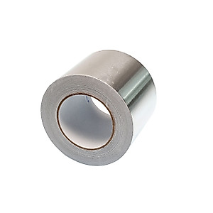 GTSE Aluminum Foil Tape, 4 inches x 55 yards (164 ft) Wide Roll, Multi-Purpose Wide Silver Metal Tape, Ideal for HVAC, Sealing, Insulation, Patching Air Ducts, Metal Repair