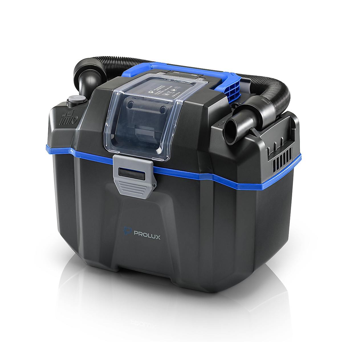 Prolux Cordless Wet/Dry Vacuum, 18V High-Performance Battery, Brushless Motor, Wet/Dry Pickup, & Blower Setting, HEPA Filtration, Compact for RVs, Optimal Wet Suction for Boats & Detailing