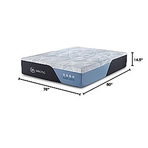 Serta Arctic Premier- 14.5" King Firm Mattress, USA Built, 100-Night Trial, CertiPUR-US Certified