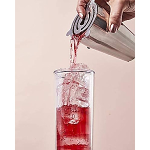 Maars Skinny Acrylic Tumbler with Lid and Straw | 18oz Premium Insulated Double Wall Plastic Reusable Cups - Matte Pastel White, 2 Pack