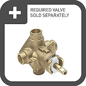 Moen Align Brushed Gold Posi-Temp Pressure Balancing Eco-Performance Modern Tub and Shower Trim Kit, Valve Required, T2193EPBG