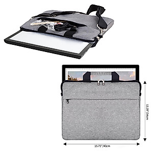 A4 Rechargeable Light Box with Bag, iVAOOZE Wireless Magnetic Tracing Light Pad, 5 Levels Brightness Light Table, Cordless Battery Powered Light Drawing Board for Diamond Painting Cricut Weeding Vinyl