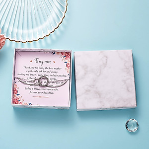 LParkin Mother of the Bride Gifts Bracelet Wedding Gift for Mom Mother Jewelry Bracelets