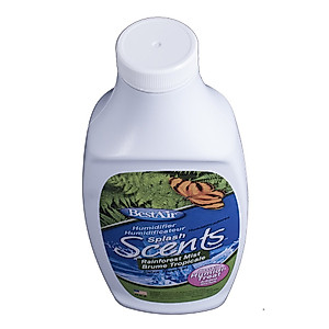 BestAir FSRM-PDQ-6 Splash Scents Humidifier Scent & Water Treatment, Rainforest Mist, 16 fl oz, 6 Pack