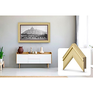 Frame My TV Deco TV Frames - Antique White Smart Frame Compatible ONLY with Samsung The Frame TV (55", Fits 2021-2025 Frame TV)