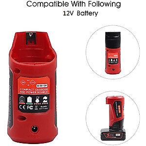 DSANKE USB Power Source for Milwaukee M12 48-59-1201 49-24-2310 USB Charging Adapter 10.8V/12V Heated Jacket Power Source Li-ion Battery Power Source
