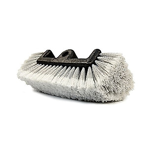CARCAREZ 12" Car Wash Brush with Soft Bristle for Auto RV Truck Boat Camper Exterior Washing Cleaning, Grey