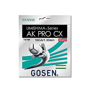 GOSEN AK Pro CX, 16 Natural 40' Good Control and Tension Retention, Multifilament Tennis String