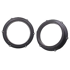ihreesy Car Speaker Spacer Adapter,6.5 inch Car Stereo Door Speaker Adapter Mounting ABS Car Speaker Spacers Adapter for Car Loudspeakers Fit forPASSATB7, Phaeton&Shak&CC
