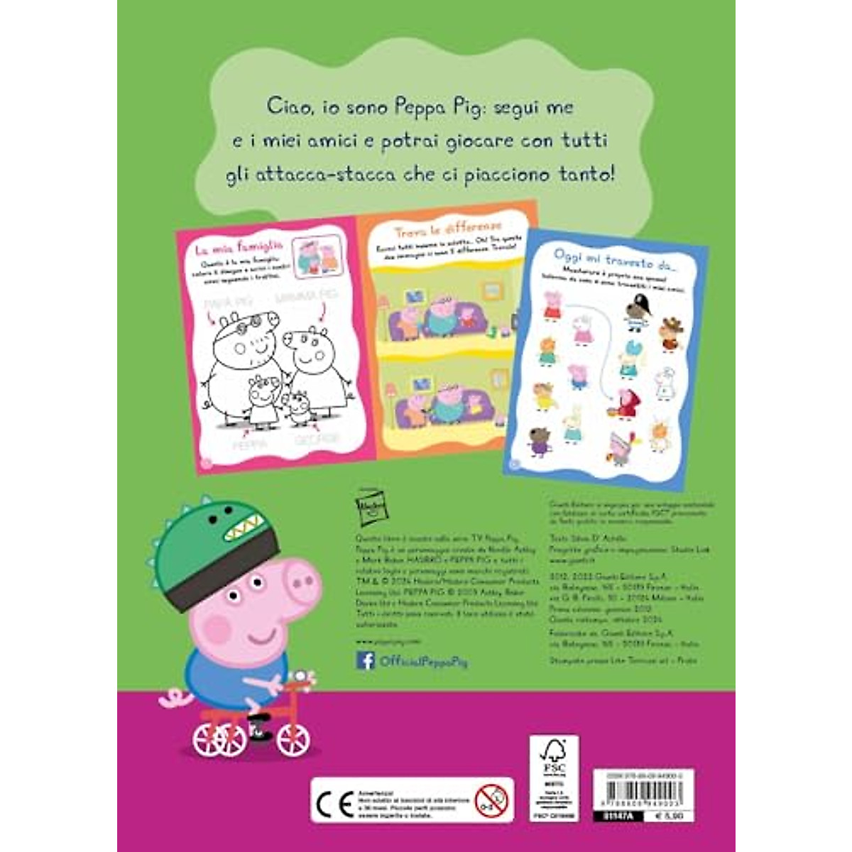 Gli attacca-stacca di Peppa Pig. Con adesivi. Ediz. a colori