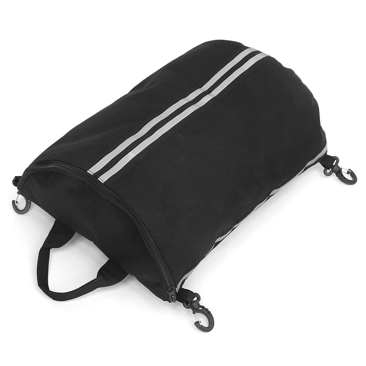 LIXADA Kayak Deck Bag SUP Deck Zipperd Pouch with Swivel Snaphooks Kayak Dry Bag Deck Bag for SUPs and Kayaks, Black