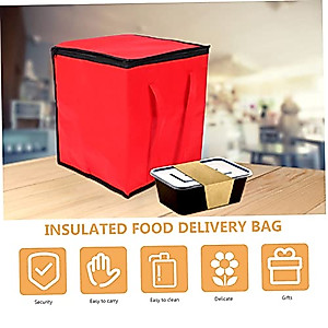 Baluue 1pc Portable Cooler Bag Lunchbox Coolers Zip Lock Organizer Portable Heating Lunch Box Cold Delivery Bag Heated Lunchbox Pizza Delivery Bag Take-out Insulated Bag Food Cooler Bag