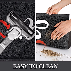 StepLively Door Mat Home Welcome Mats Outdoor and Indoor, Heavy-Duty Low-Profile Non-Slip Durable Front Welcome Mat Doormat for Home Entrance, Outside Entry, Yard, Floor, Patio (30''x17.5'', Black)