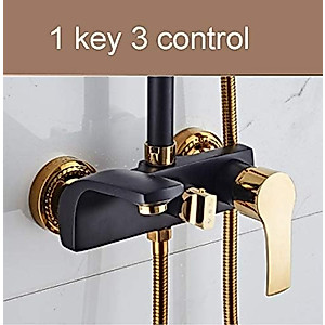 Toilet Shower Kit Gold Shower Faucet Bronze Black Shower Faucets Best Gift For New Home Decoration Bathtub Faucet