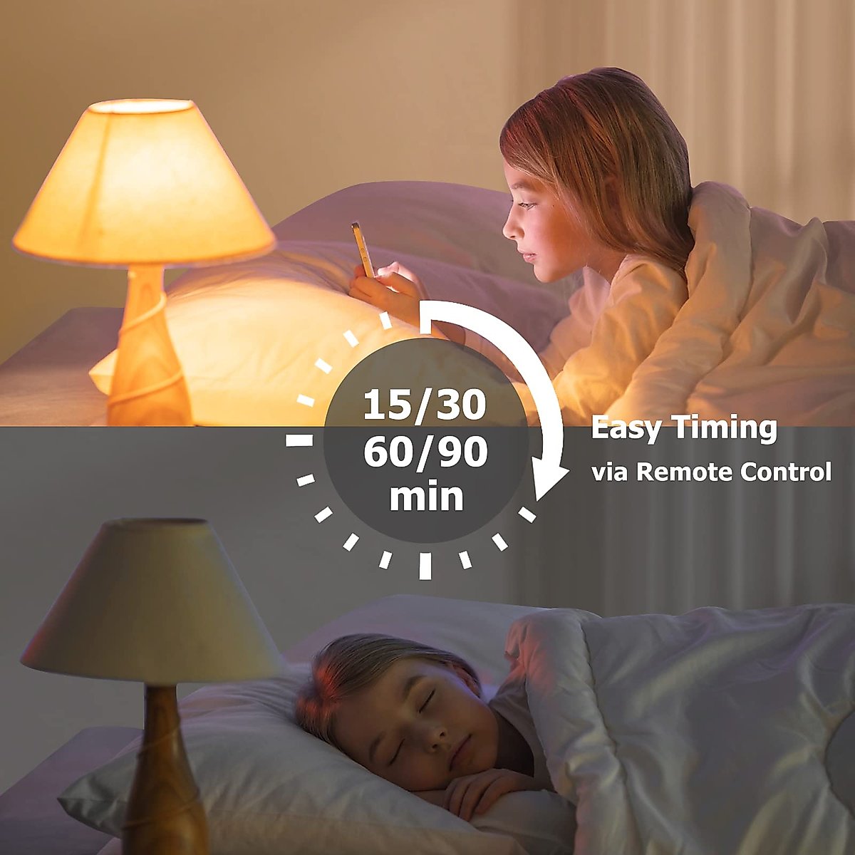 GMY Plug in Dimmer Switch for Lamp with Timer, Remote Control Indoor Dimmer for String Lights, Outlet Used for Dimmbale Patio Lights, 100ft RF Range, FCC Certified, Input AC100-240V