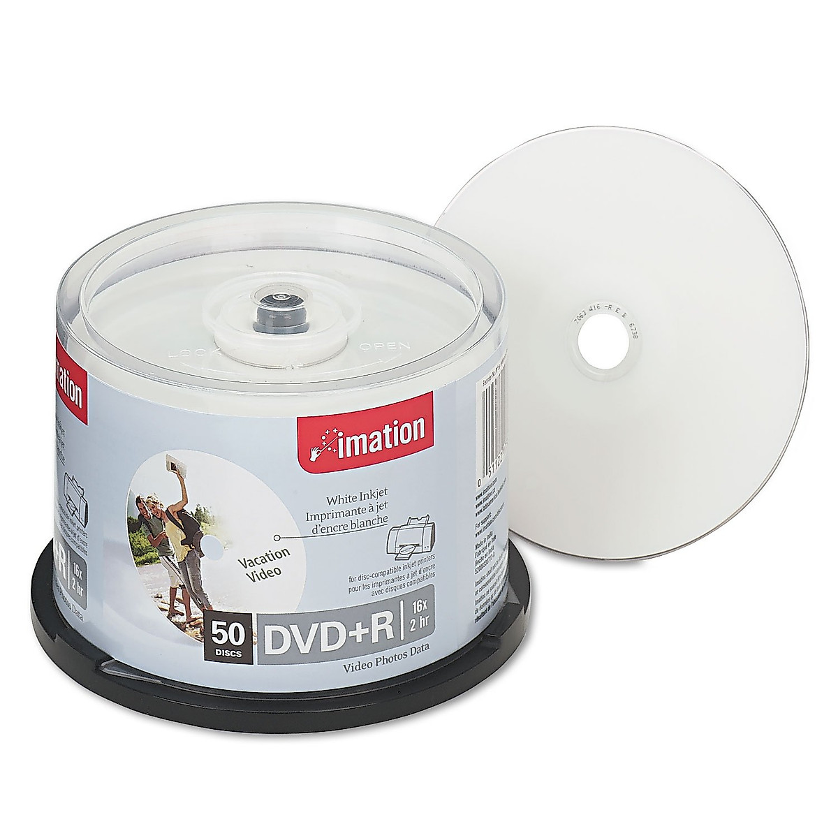 Imation 17353 DVD+R 50 Pack Spindle 4.7 GB 16x Printed Overwrap