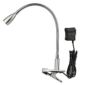 Meanyee Touch Switch Stepless Dimmable Flexible Clip On Desk Lamp/Clip on Lights Dimming Clamp Table Lamp/Clamp on Lights for Reading/Working/Study/Bedside/Bedroom/Book Lights(Warm White3000-3200K)