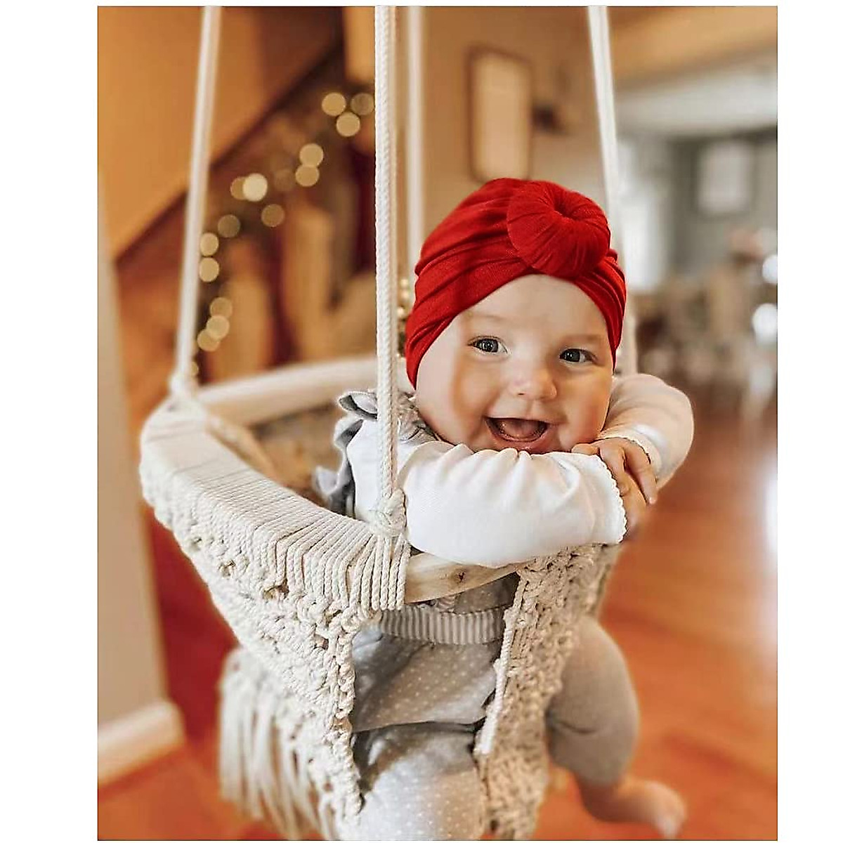 Baby Turban Newborn Turbans for Baby Girls Head Wraps Bow Hats for Newborns Baby Beanie Hats Headraps