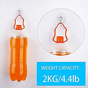 Awpeye Suction Cup Hooks, 1.77 Inches Universal Clear PVC Suction Cups for Shower Removable Window Suction Cups with Hooks for Kitchen Bathroom, Wall, Glass-40 Packs