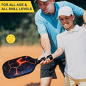 Gonex Pickleball Paddles, USAPA Approved Graphite Pickleball Paddle with Comfort Grip, Pickleball Set of 2 Paddles with 4 Balls, and Portable Carry Bag