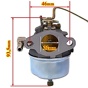 GLENPARTS Carburetor Replacement for Tecumseh 632284 4 Cycle Engine Ariens 3.5 HP Snow Thrower Chipper Go-Carts Mini Bikes Lawn Tractors