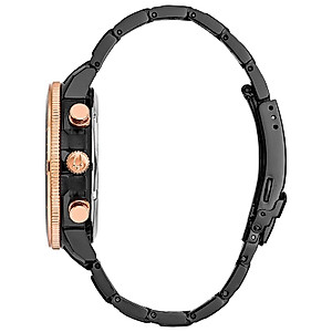 Bulova Marine Star Chronograph Mens Watch, Stainless Steel , Black (Model: 98B302)