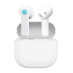 kurdene Wireless Bluetooth Earbuds with Fast Charging 30 Hours Playtime Stereo Sound Bluetooth Headphones with Mics in-Ear Wireless Earphones Touch Control Wireless Headset for Music and Call