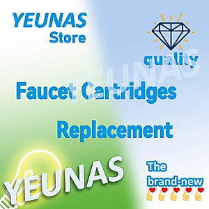 35mm Faucet Ceramic Disc Cartridges Plastic Single Handle Water Mixer Bath Basin Shower Lever Control Valve, Ceramic Disc Cartridge Faucet Valve Replacement Accessories (2 Pack)