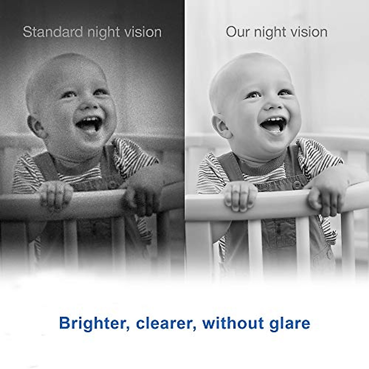 VTech [Upgraded] VM5463-2 Video Baby Monitor 5" LCD with 2 Cameras, Battery 12 Hrs, Pan Tilt Zoom, Color Night Light, Glow On The Ceiling Projection, Two-Way Talk