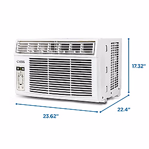 COMMERCIAL COOL Air Conditioner 10,000 BTU with Remote Control and Adjustable Thermostat, Air Conditioner Window Unit up to 450 Sq. Ft. with Electronic Controls & Digital Display, Window AC Unit
