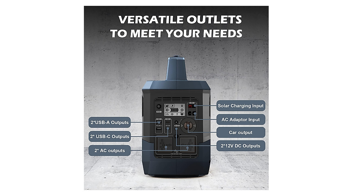 A-ITECH 786Wh Portable Power Station for Outdoor Power
