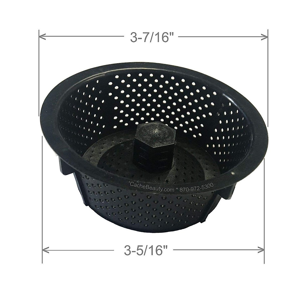 Marble Products Shampoo Bowl Strainer Cup 3-1/2" Dia.