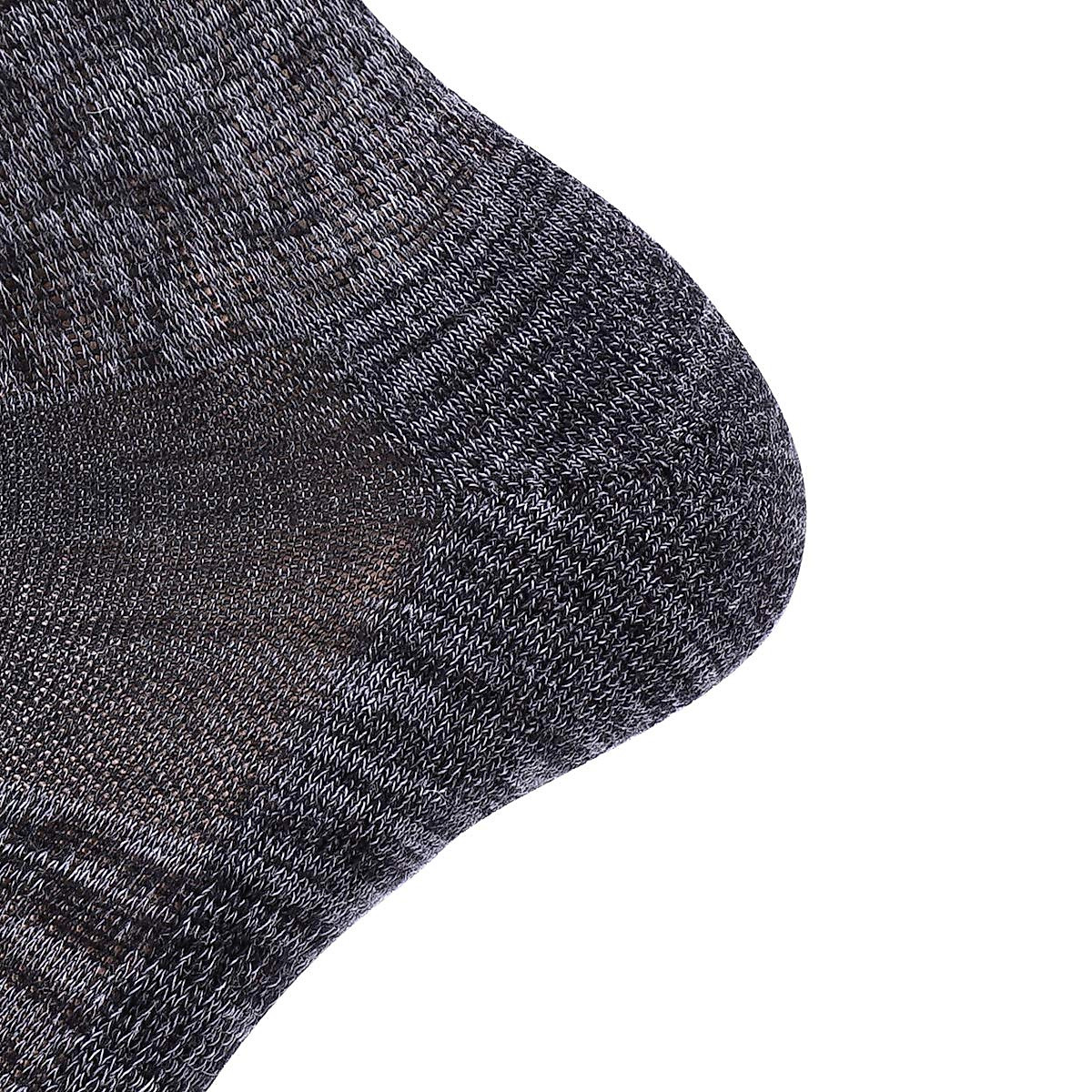 EnerWear 4 Pack Women's Merino Wool Outdoor Hiking Trail Crew Sock (US Shoe Size 4-10, Dark Purple/Black Stripe/Multi)