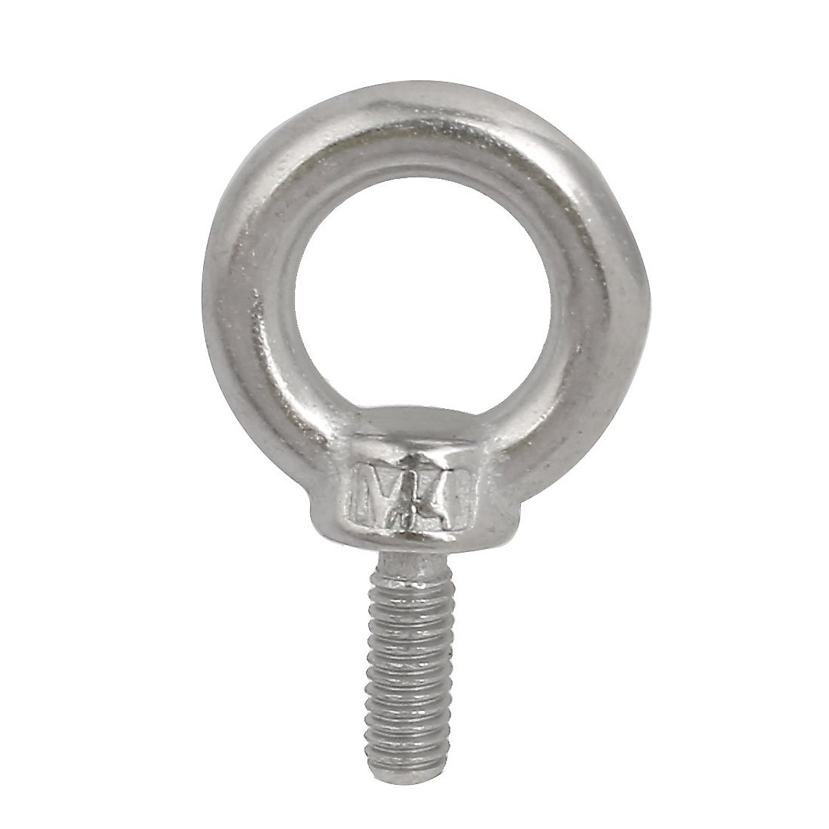uxcell Lifting Eye Bolt M4 x 11mm Male Thread 304 Stainless Steel for Hanging, Pack of 5