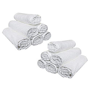 Pacific Linens Hand Towels-24 Pack-White, Super Absorbent Ring Spun, 100% Cotton,(Size 16”x27”), Commercial Grade, Multipurpose, Gym-Spa-Salon Towel, 3 lbs. per Dozen Quality (White)