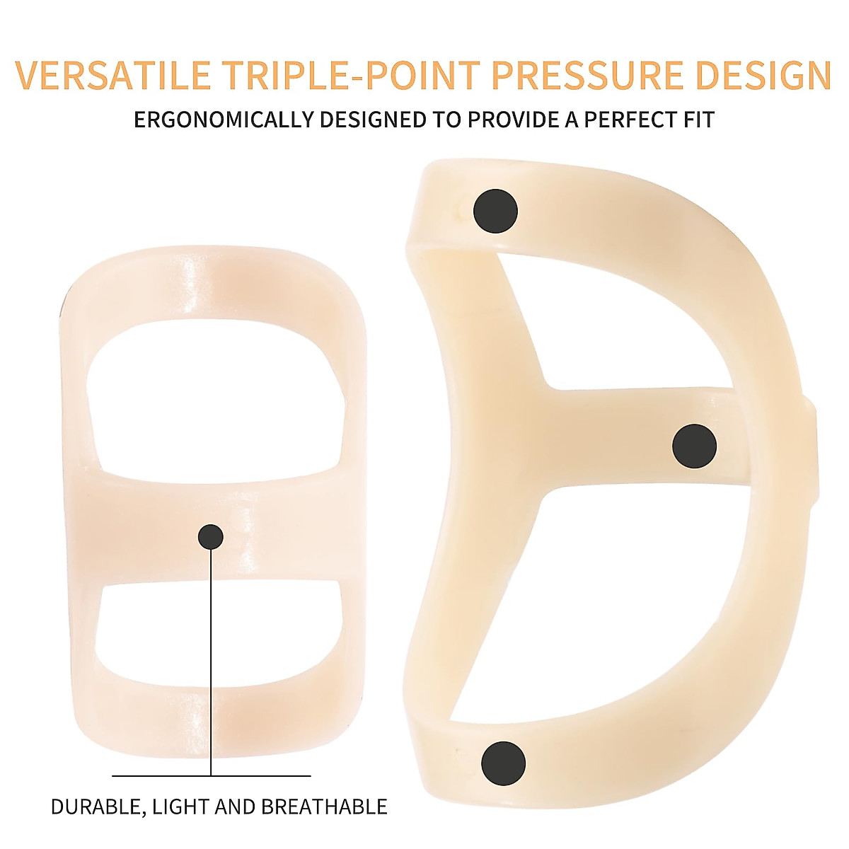 CAGSIG Oval Finger Splints, 5PCS Oval Trigger Finger Splint for Trigger/Mallet/Arthritis/Straightening, Trigger Finger Brace for Thumb Middle Pinky or Ring Finger -Size 6,7,8,9,10