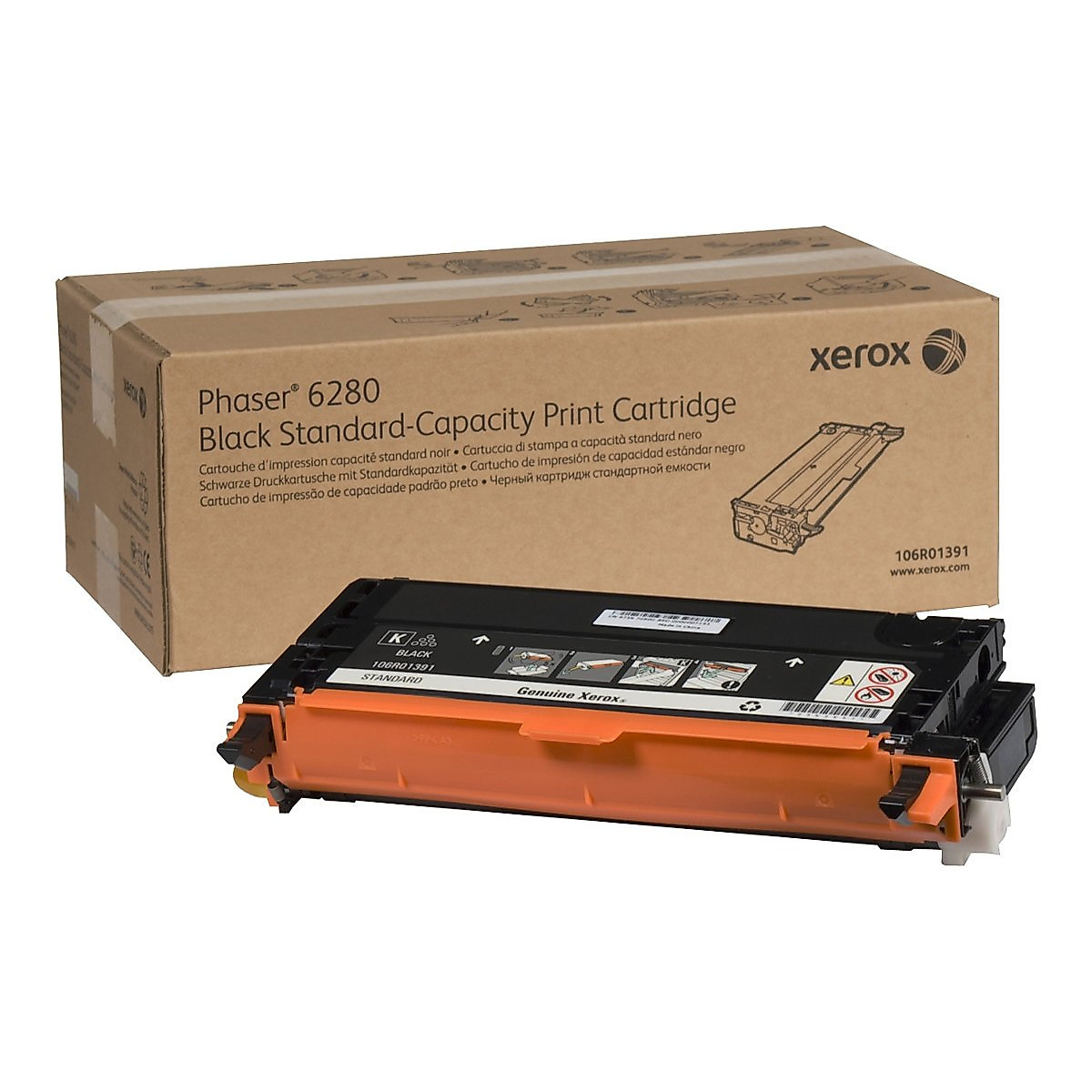 Xerox Phaser 6280 Black Standard Capacity Toner Cartridge (3,000 Pages) - 106R01391