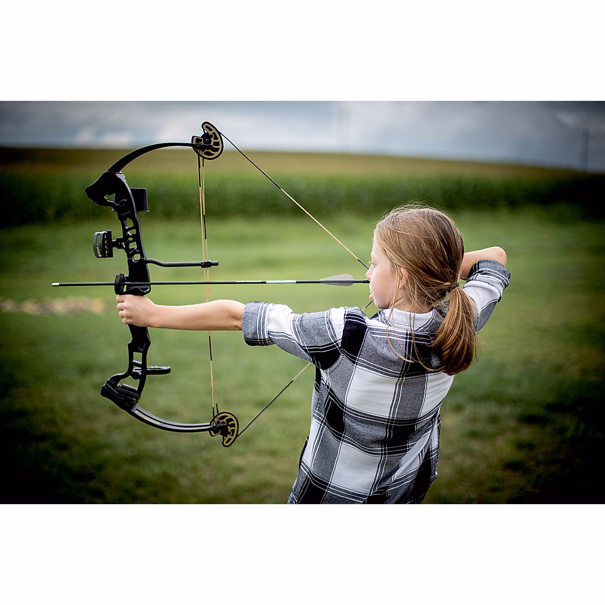 BARNETT Vortex Lite Youth Compound Bow, 18-29lb Draw Weight, Mossy Oak Break-Up Country Camo
