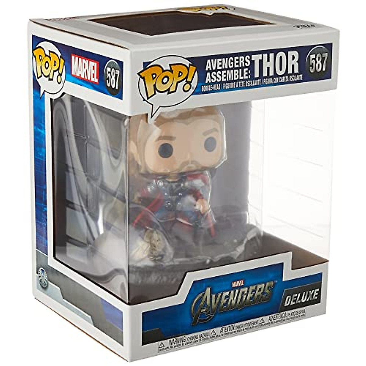 Funko Pop! Deluxe Marvel: Avengers Assemble Series - Thor, Amazon Exclusive, Figure 4 of 6